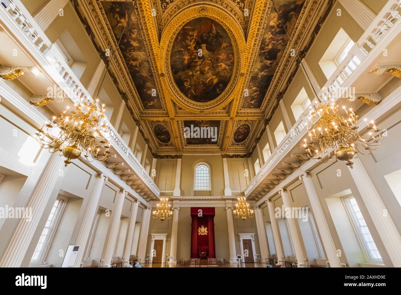 England, London, Westminster, Whitehall, The Banqueting Hall designed ...