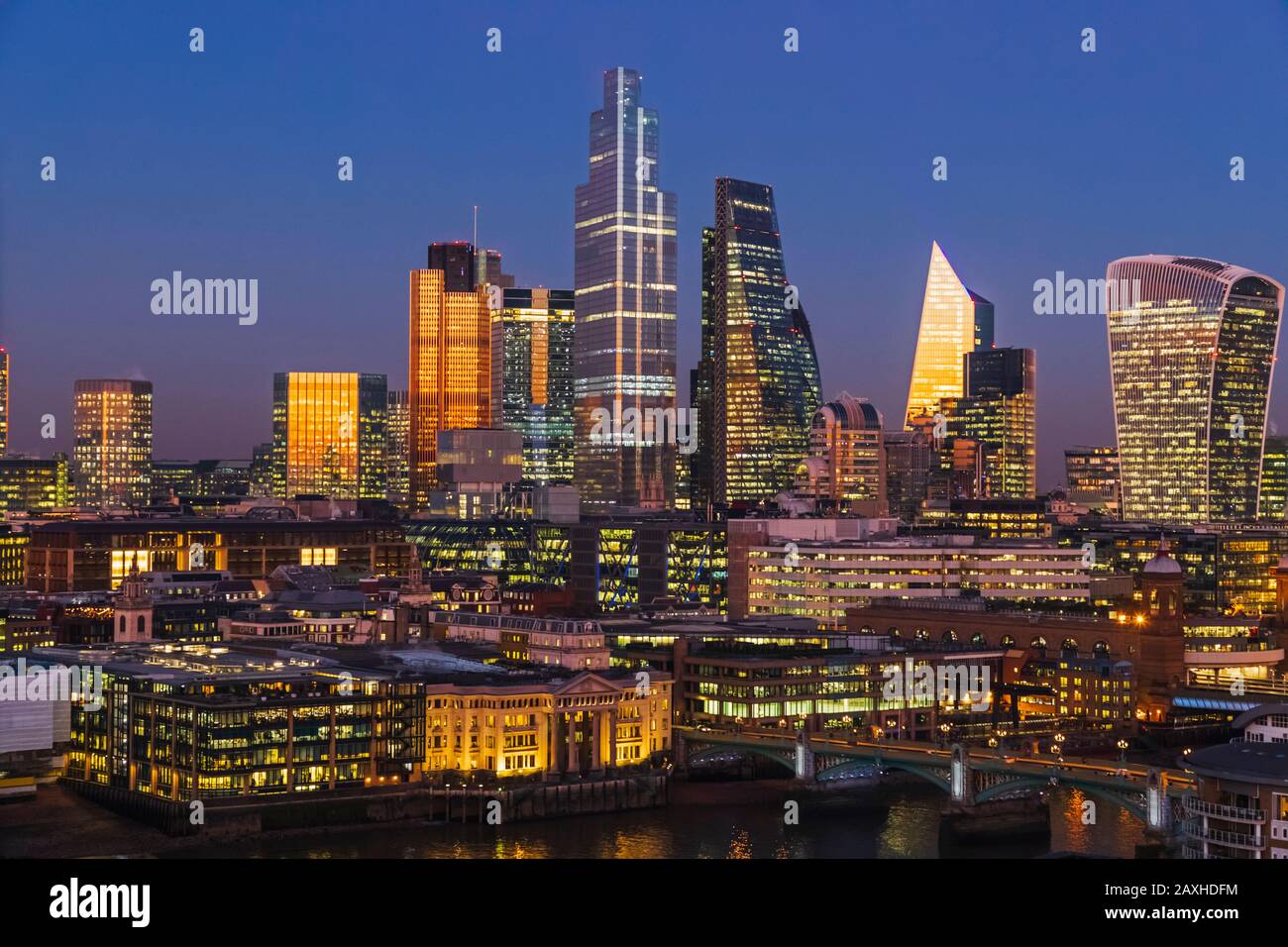 City of london skyline showing modern skyscrapers hi-res stock ...