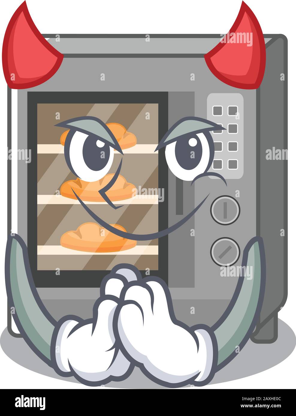 Devil oven cake Cartoon in character design Stock Vector Image & Art ...