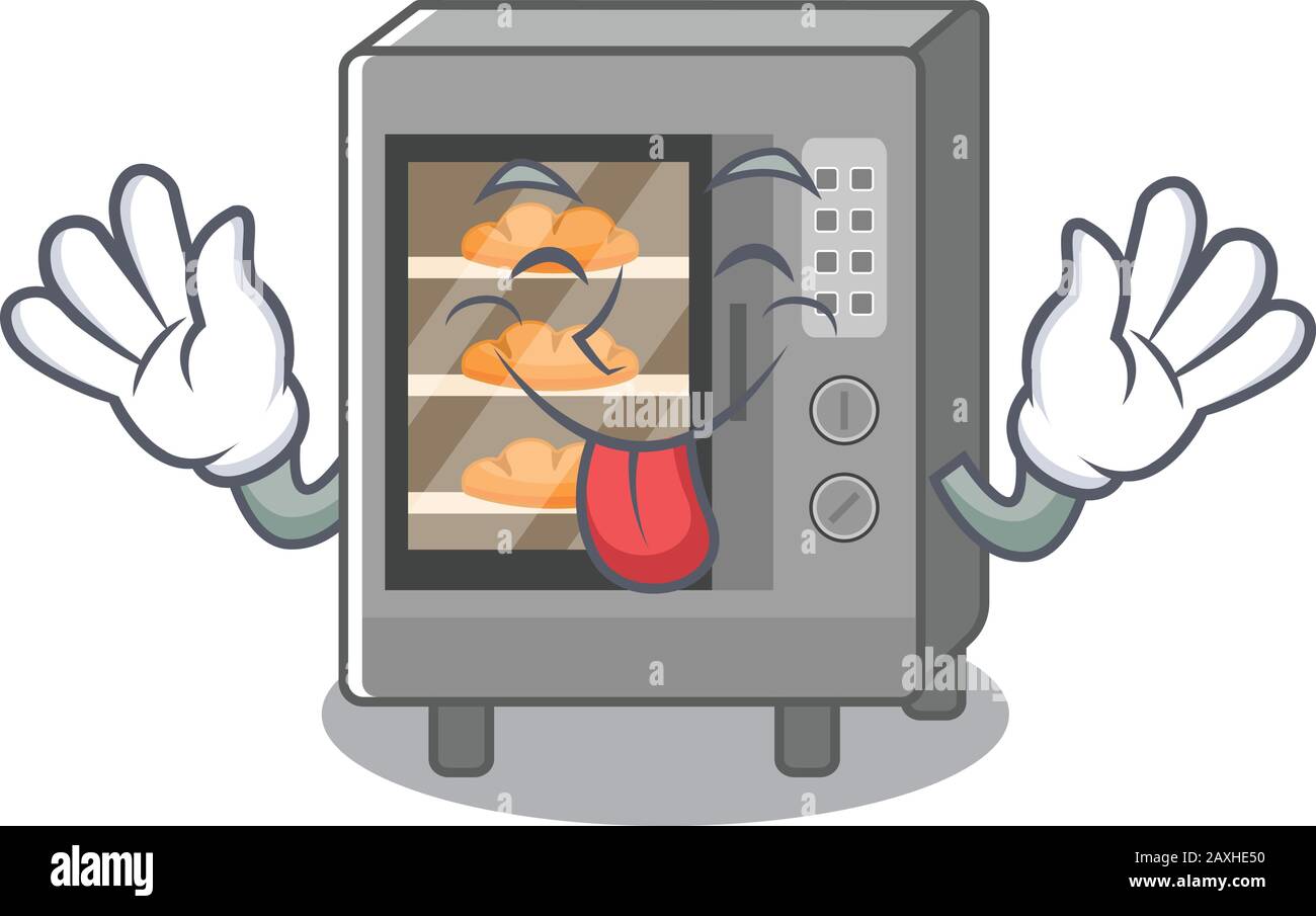 Funny oven cake mascot design with Tongue out Stock Vector Image & Art ...
