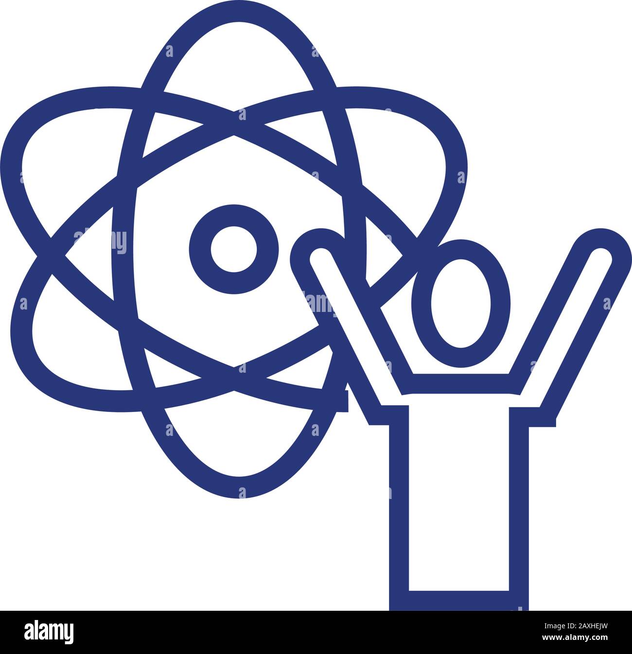 avatar business person with atom molecule Stock Vector Image & Art - Alamy