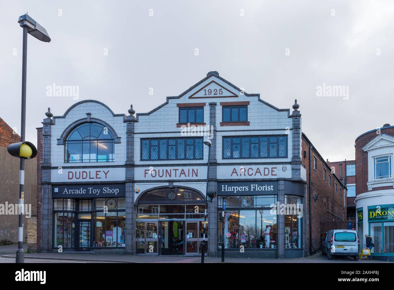 Dudley Fountain Arcade is an art deco style shopping arcade in the ...