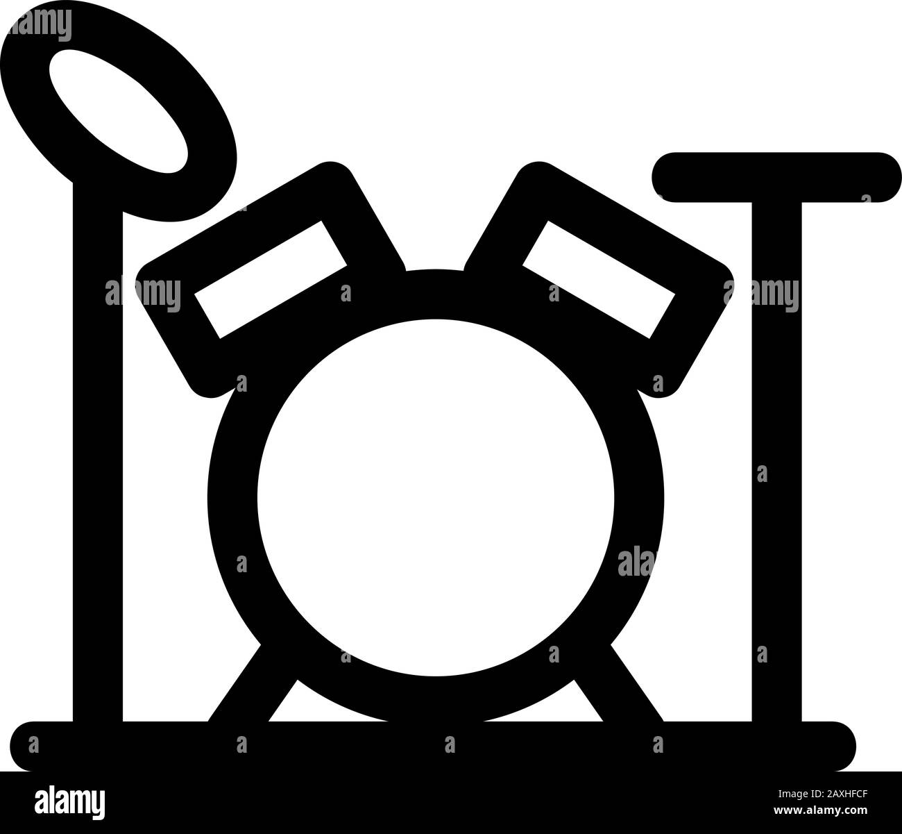 Rock music icon vector. Isolated contour symbol illustration Stock ...