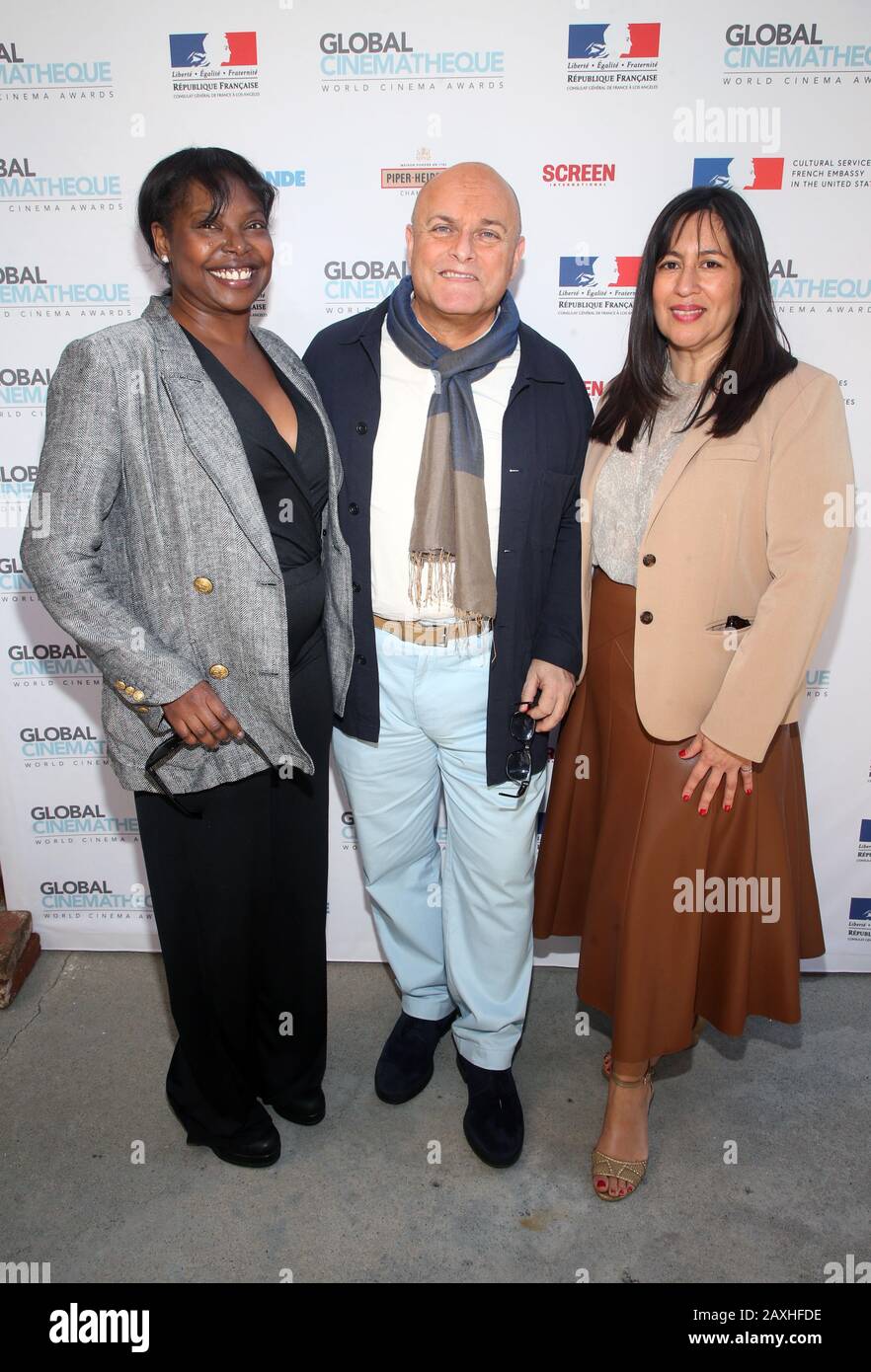 Beverly Hills, Ca. 10th Feb, 2020. Jacqueline Lyanga, Nigel Daly, Jasmine Jaisinghani, at Global ...