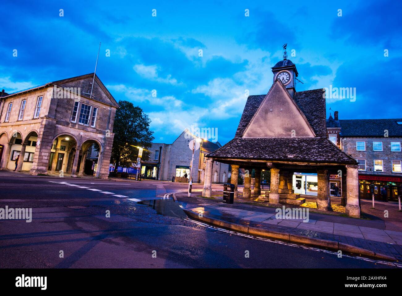 The buttercross of Witney, England in the Cotswolds district Stock ...