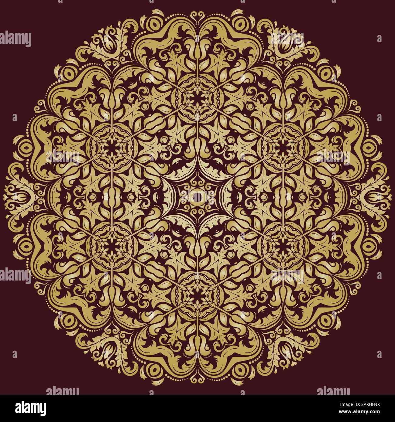 Damask Vector Orient Pattern Stock Vector Image & Art - Alamy