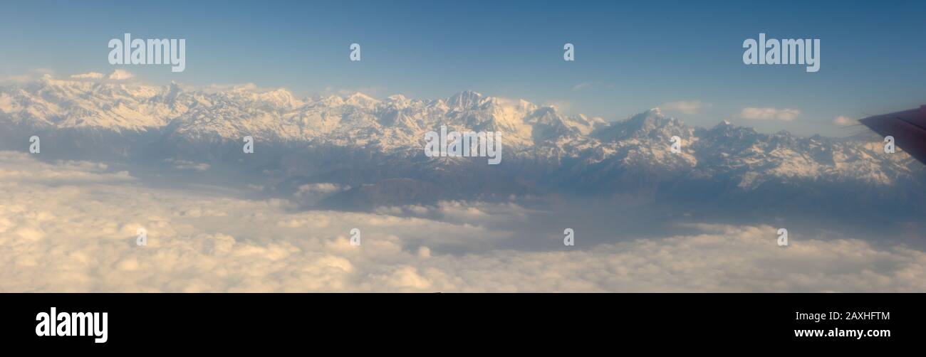 Himalayas Nepal Panorama High Resolution Stock Photography and Images ...