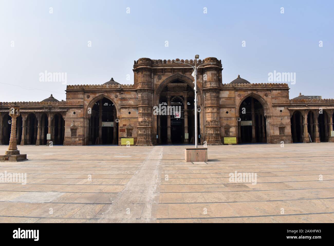 Ahmedabad, Gujarat, India, January 2020, Front View of Jami Masjid or ...