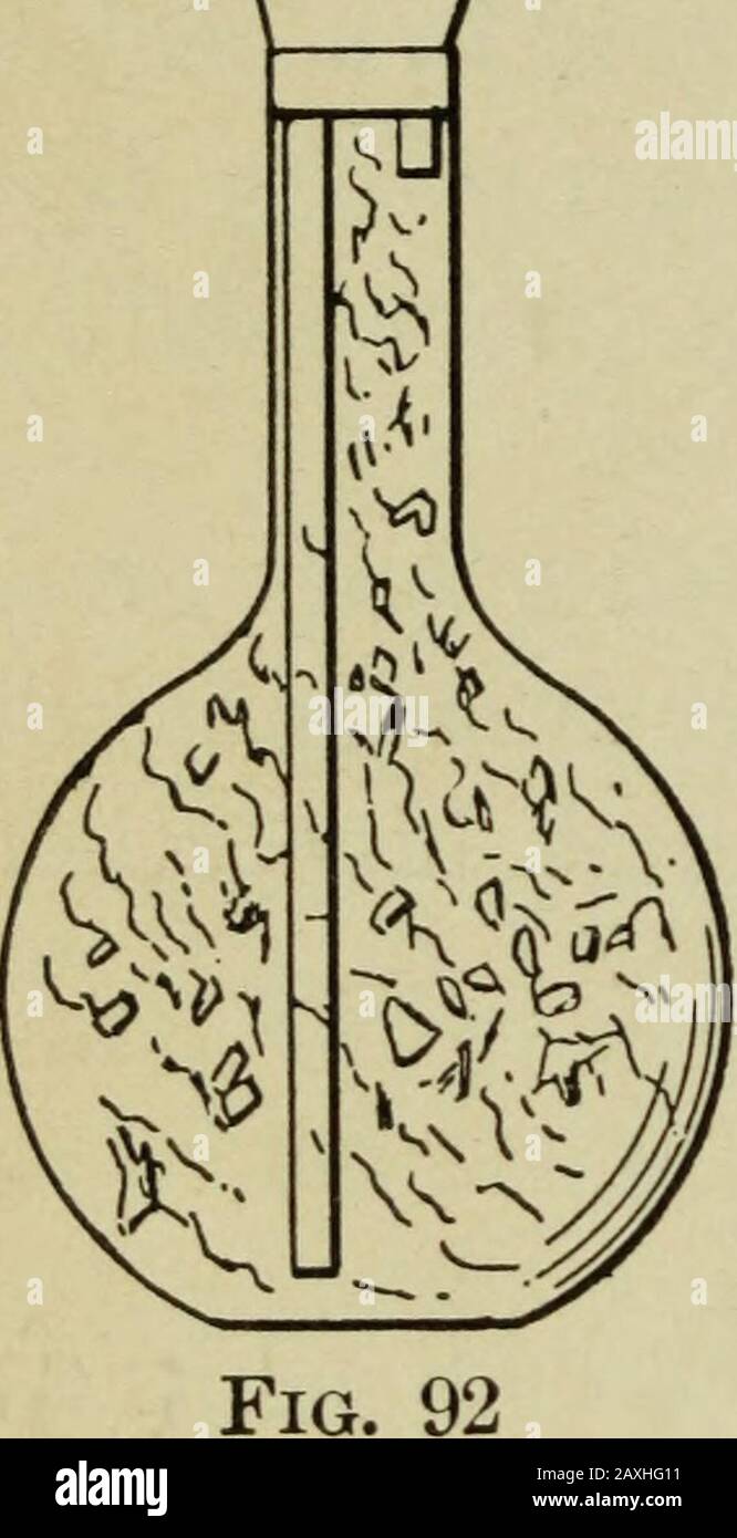 Chemical lecture experiments . potassium takes fire and burns ...