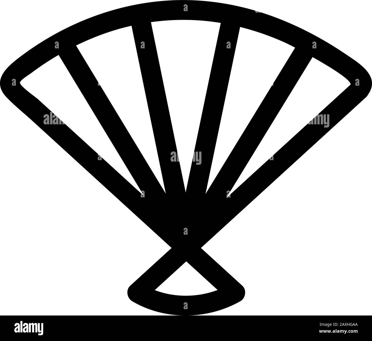 Fan icon vector. Isolated contour symbol illustration Stock Vector ...