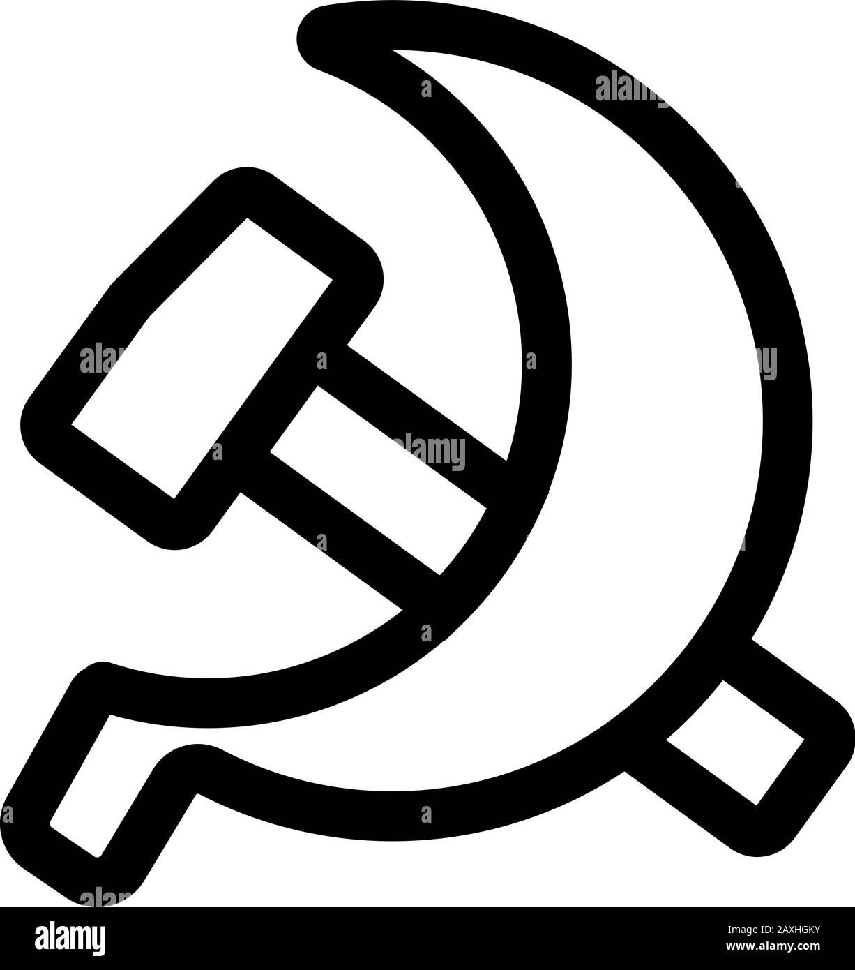 Socialism is an icon vector. Isolated contour symbol illustration Stock ...