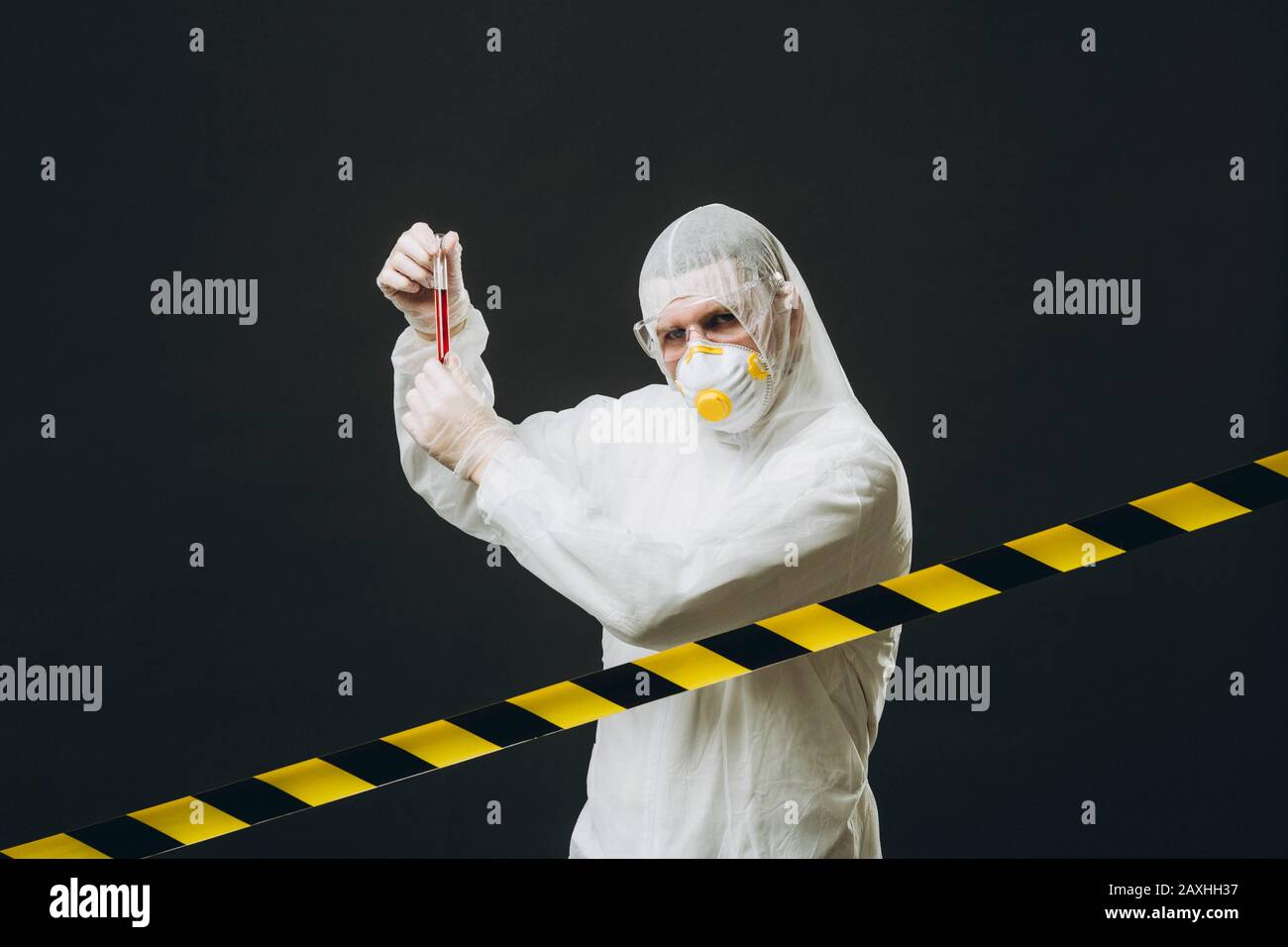 The epidemiologist collects specimens for infection in the infection ...