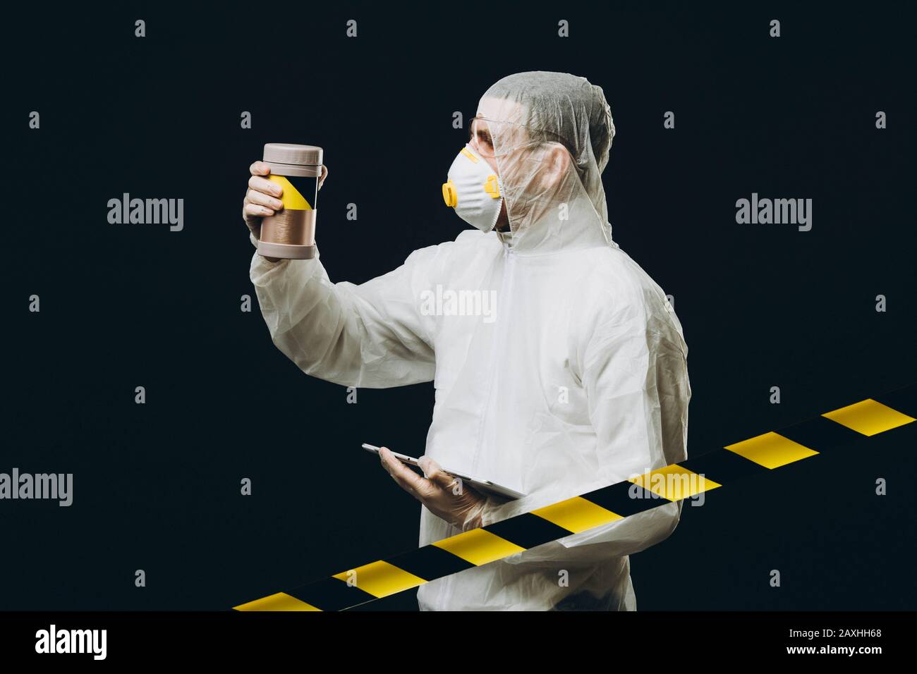 The epidemiologist collects specimens for infection in the infection ...