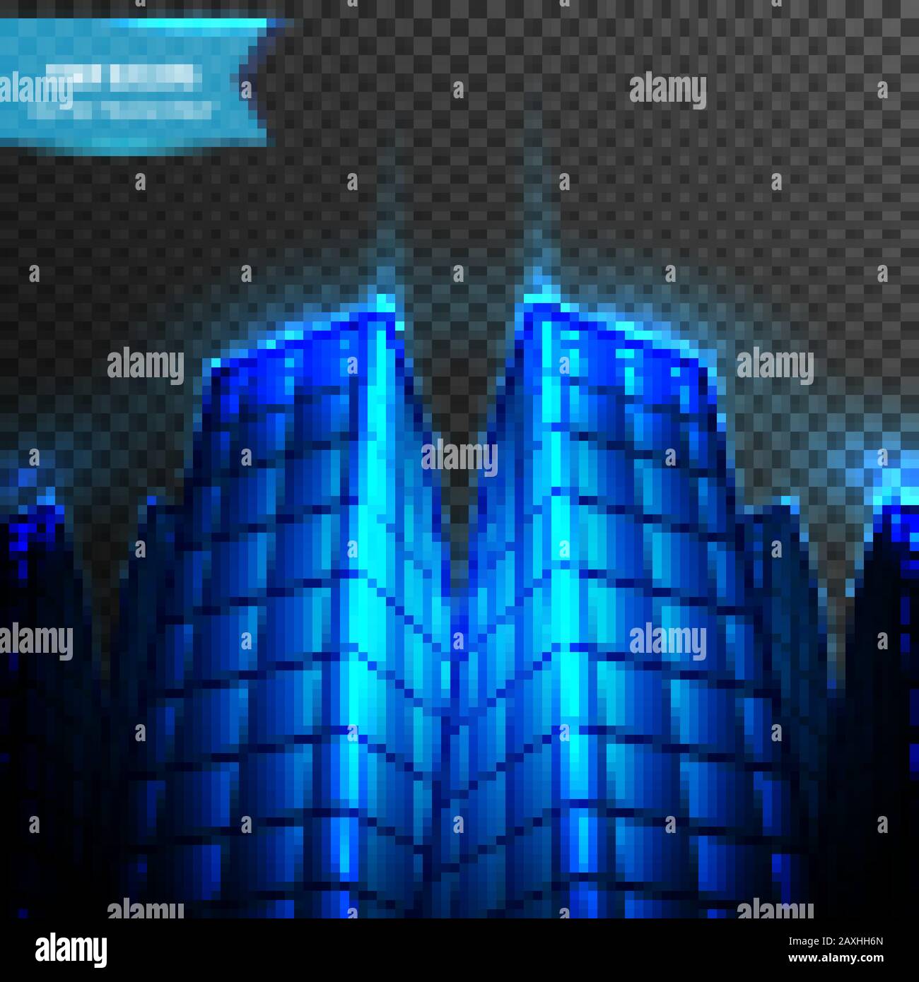 Realistic smart city town hi-res stock photography and images - Alamy