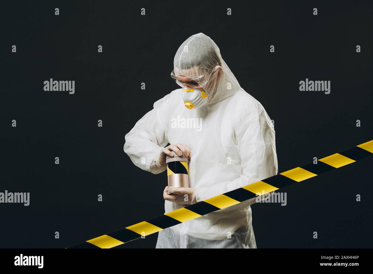 The epidemiologist collects specimens for infection in the infection ...