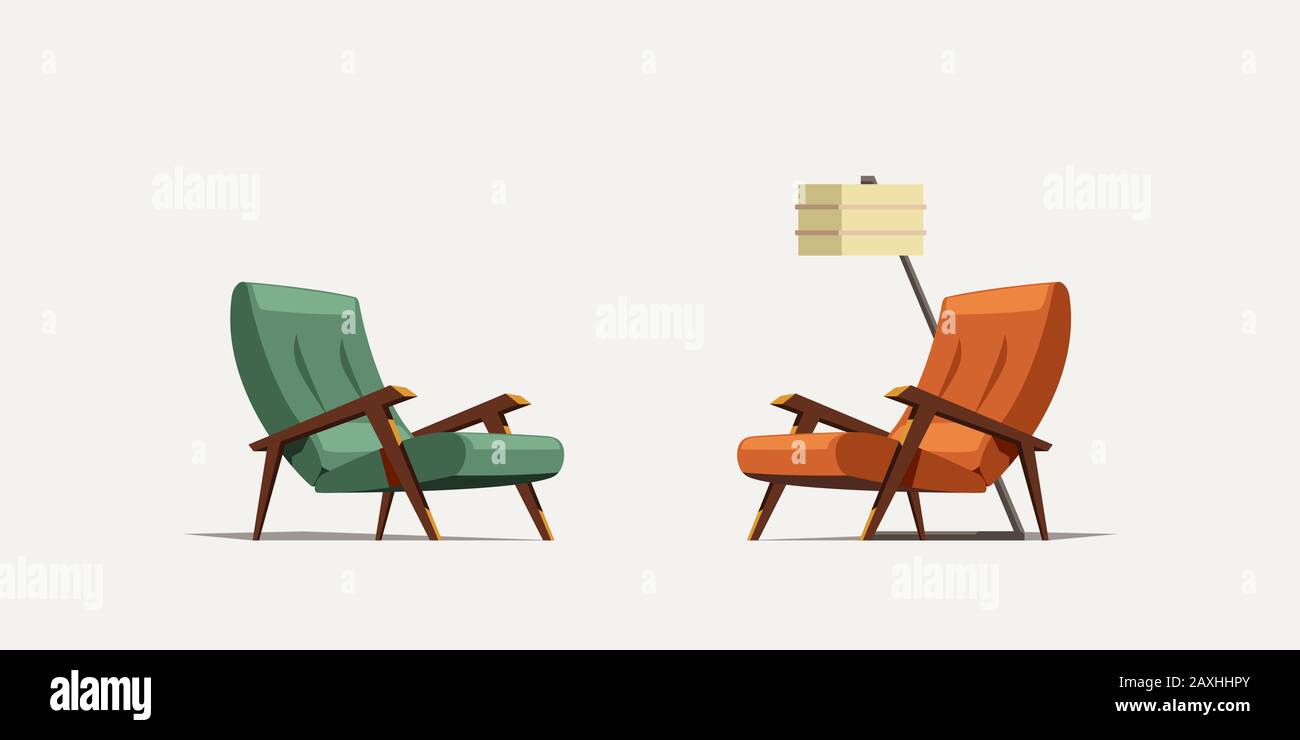 Living room apartment two Stock Vector Images - Alamy