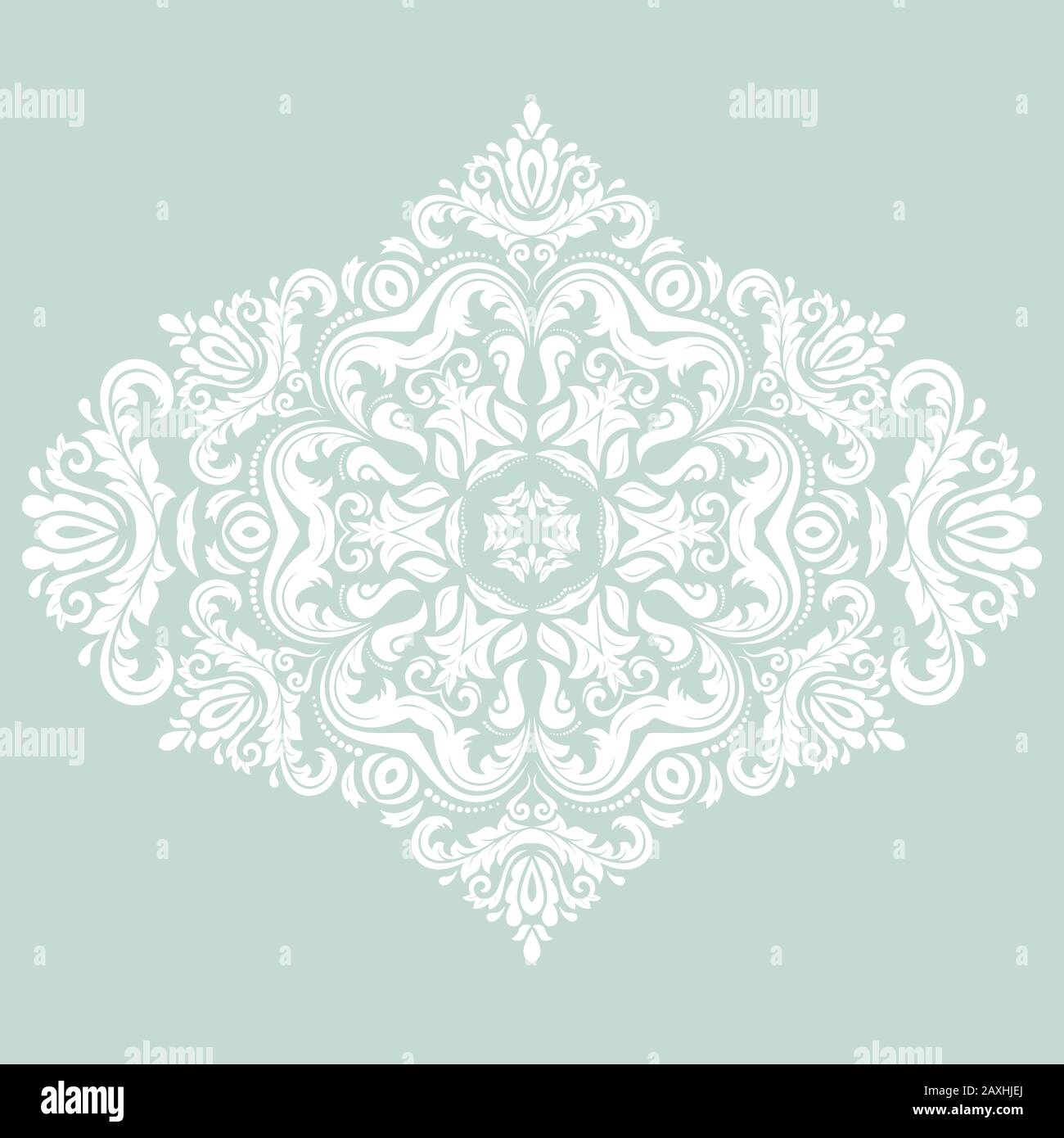 Damask Vector Orient Pattern Stock Vector Image & Art - Alamy