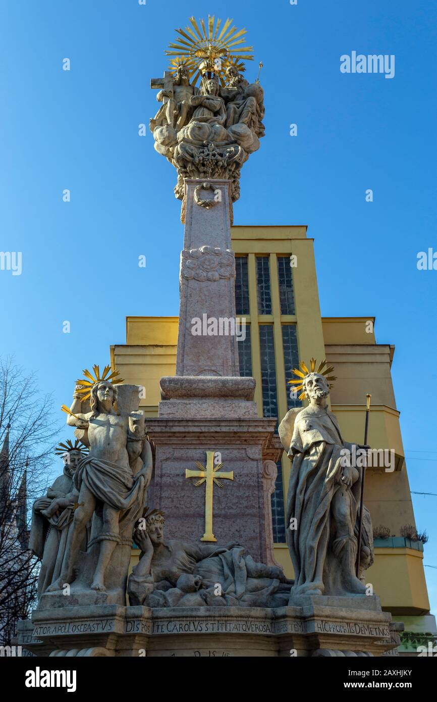 Holy Trinity statue in Komarno, Slovakia Stock Photo - Alamy