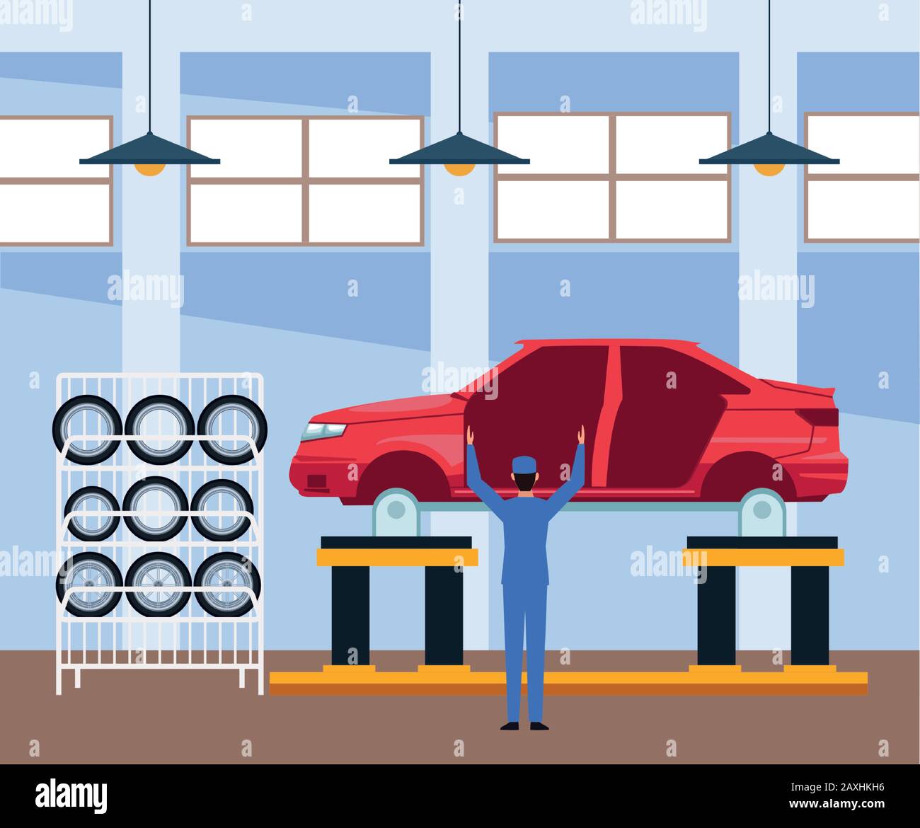 Car Repair Shop Clipart