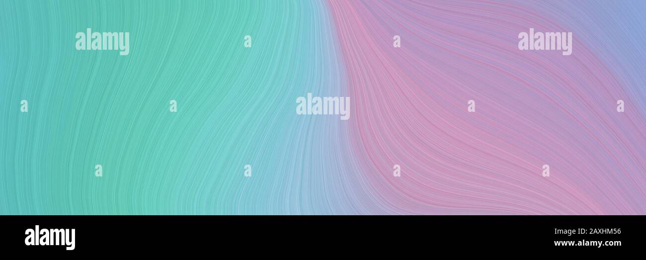 decorative header with medium aqua marine, pastel purple and pastel ...