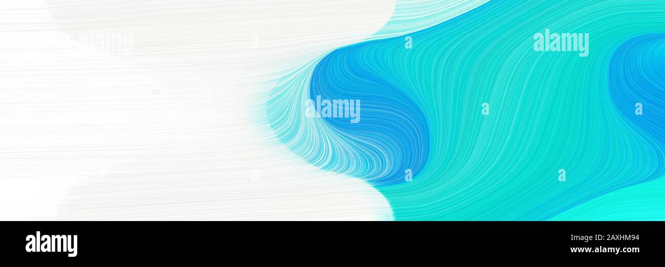 surreal header with dark turquoise, white smoke and bright turquoise ...