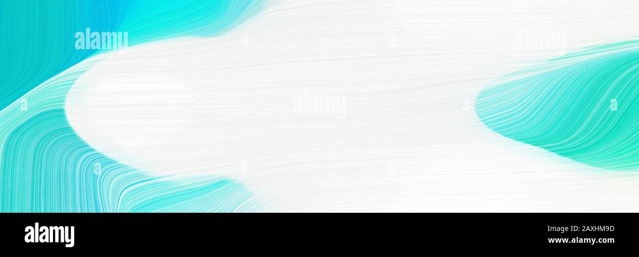 decorative banner design with turquoise, dark turquoise and white smoke ...