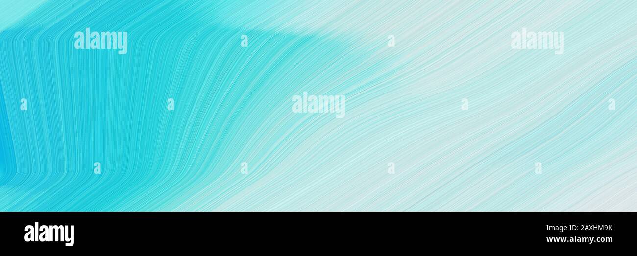 decorative header with powder blue, turquoise and sky blue colors ...