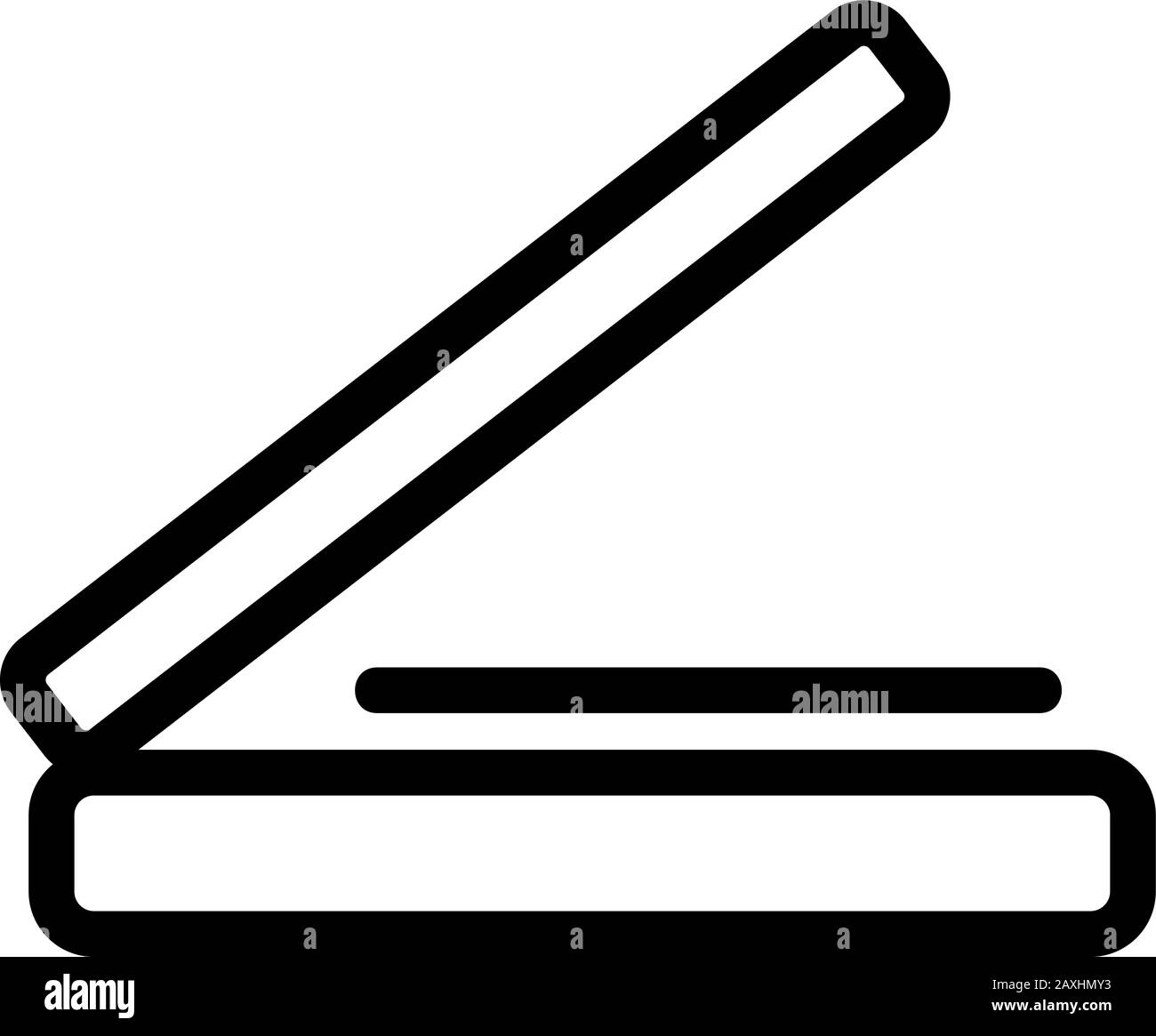 Scanner icon vector. Isolated contour symbol illustration Stock Vector ...