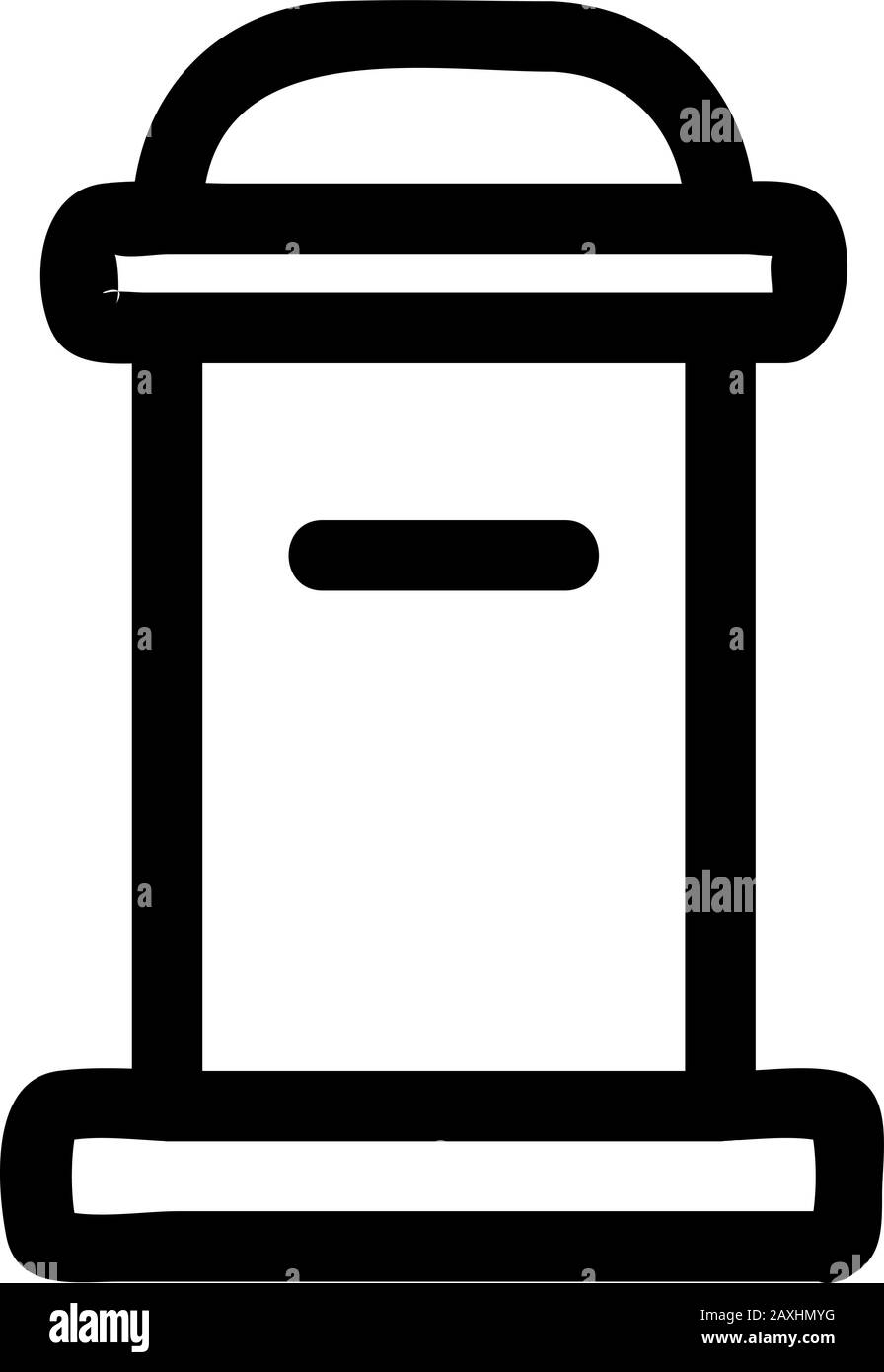 Mail icon vector. Isolated contour symbol illustration Stock Vector ...