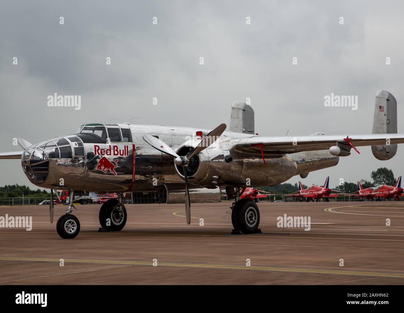 Red Bull North American B-25J "Mitchell Stock Photo - Alamy