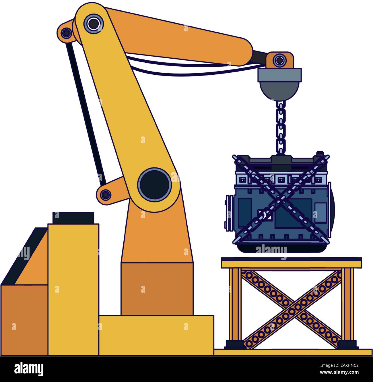 Car engine manufacture Stock Vector Images - Alamy
