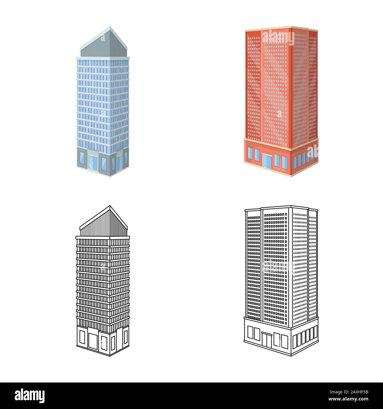 Vector design of construction and building symbol. Set of construction ...