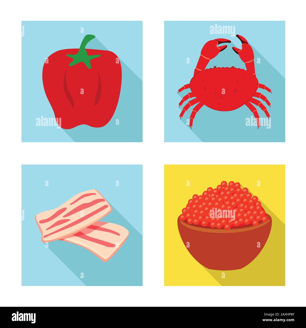 Vector design of taste and product logo. Collection of taste and ...