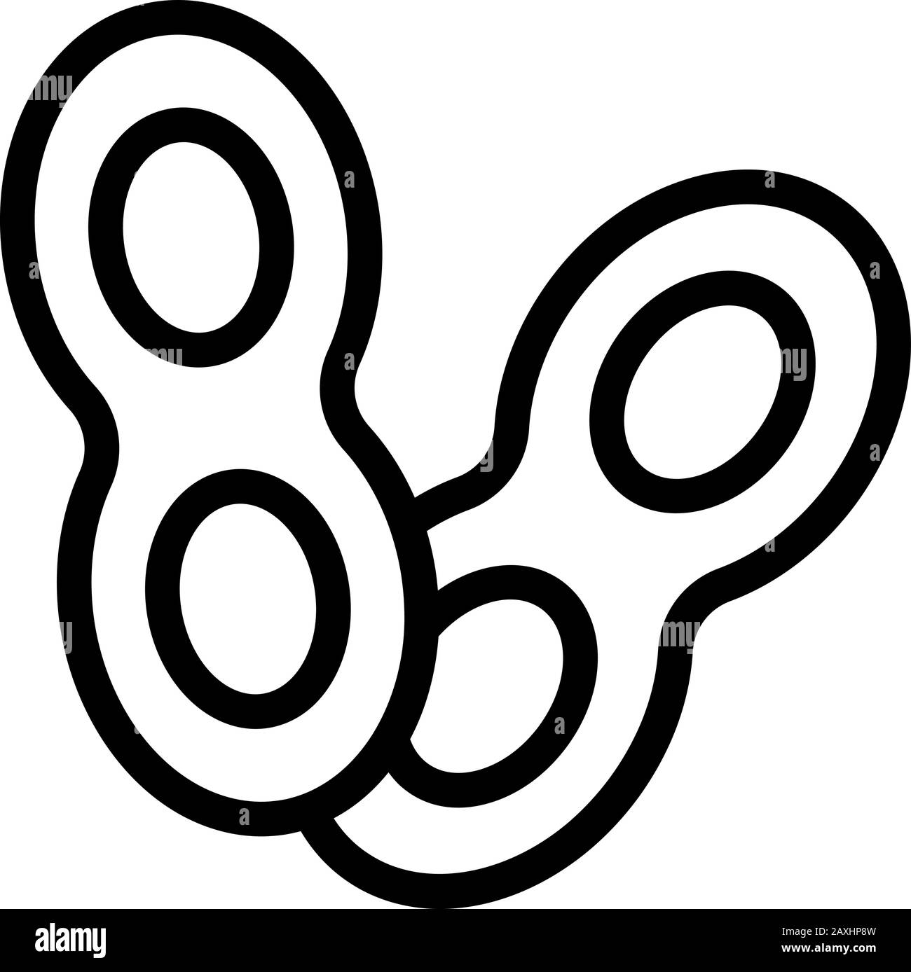 Nut icon vector. Isolated contour symbol illustration Stock Vector ...