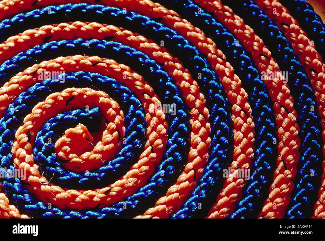 Still Life. Coil of yacht ropes Stock Photo - Alamy