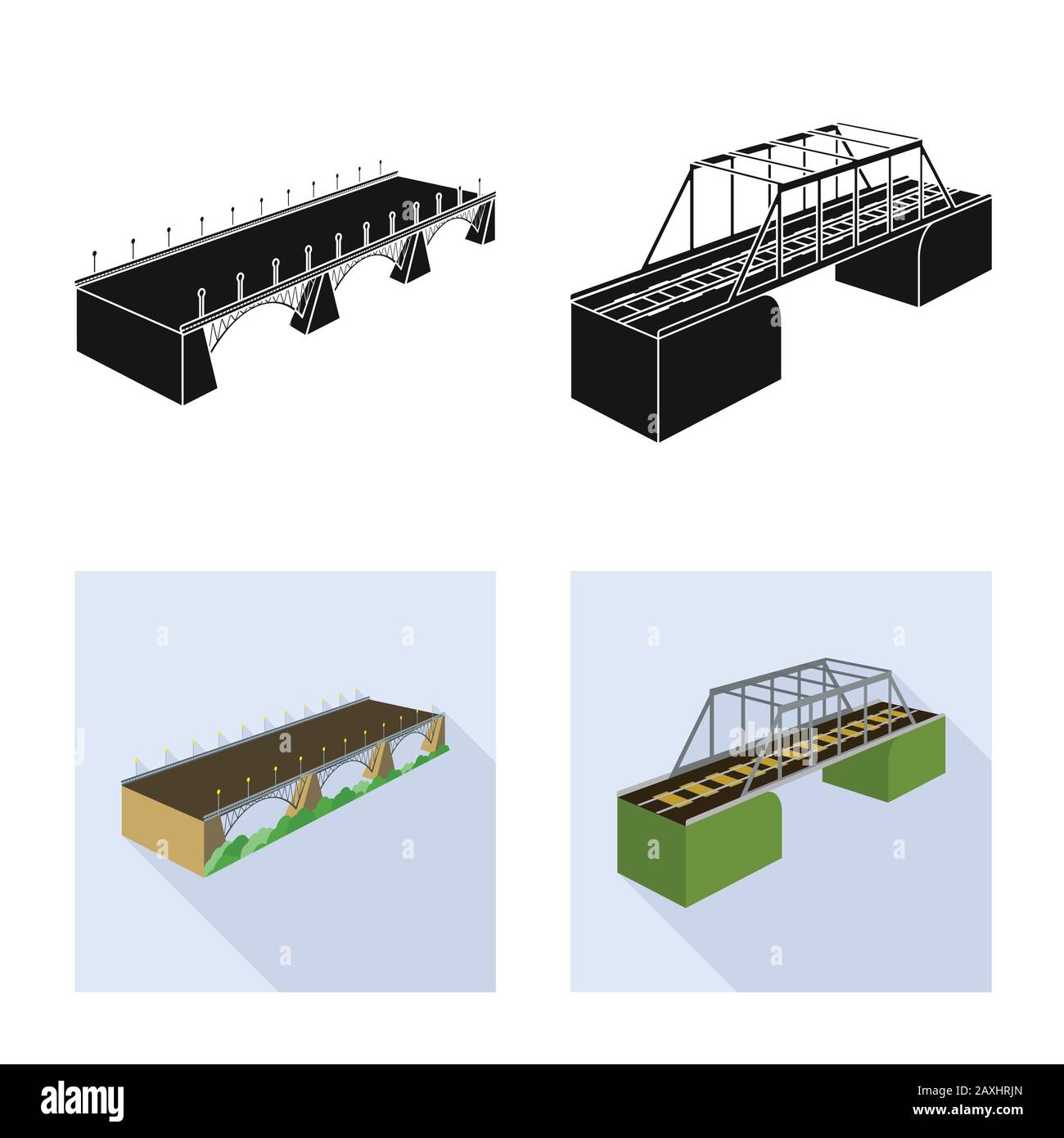 Vector design of connection and design sign. Set of connection and side ...