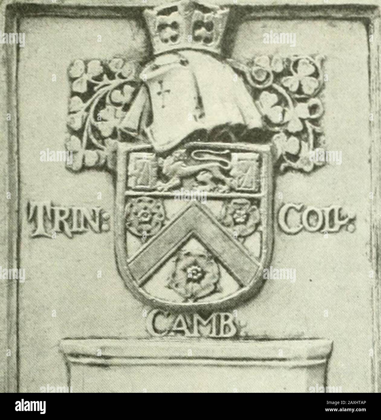 International studio . COMMEMORATIVE TABLET WITH ARMS OF HARROW ...