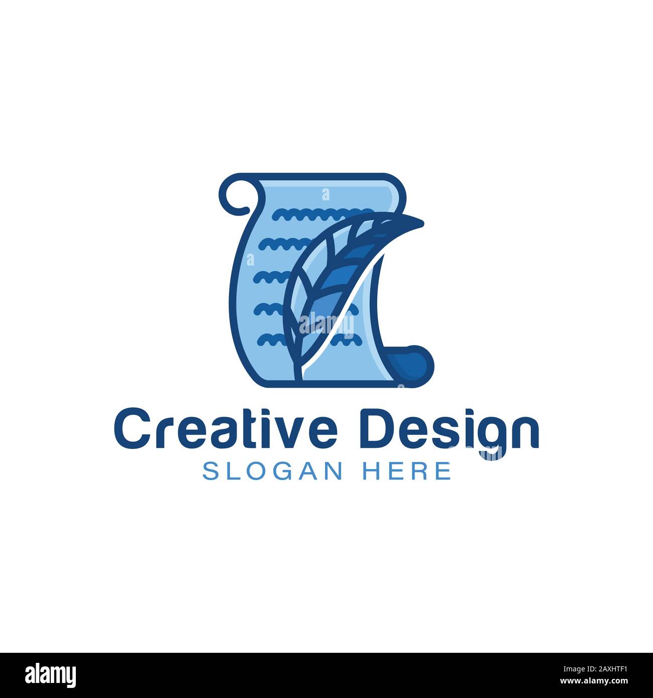 pen and sheet paper. writer logo Ideas. Inspiration logo design ...