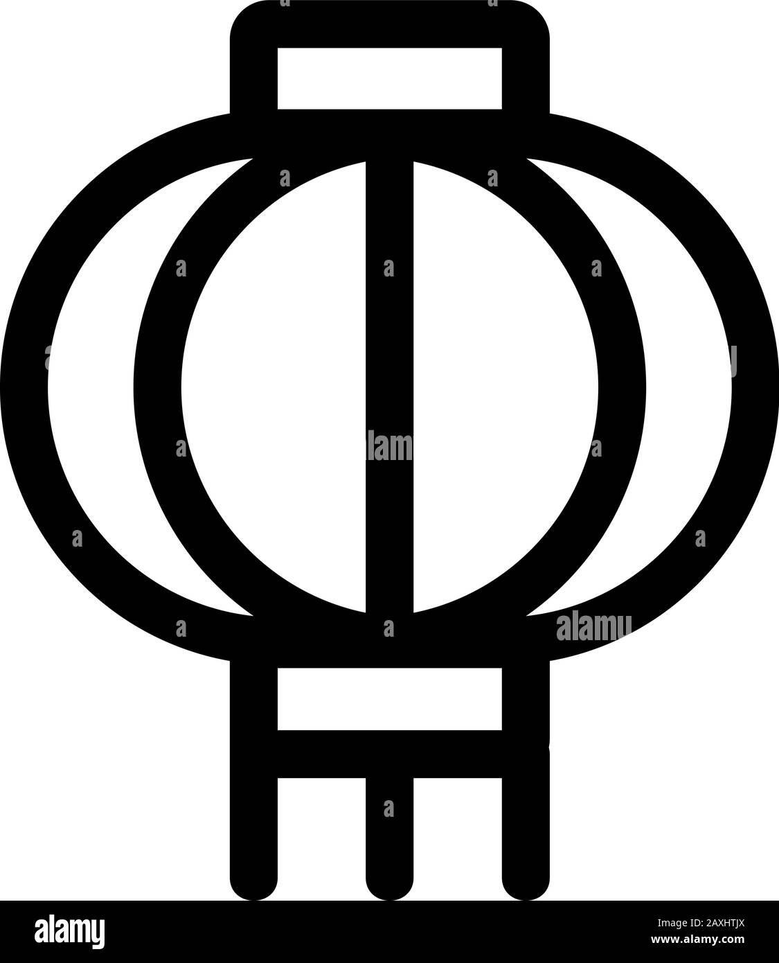 Sky lantern icon vector. Isolated contour symbol illustration Stock ...