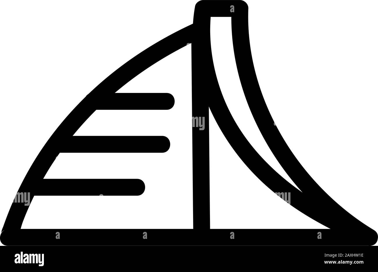 skyscraper icon vector. Isolated contour symbol illustration Stock ...