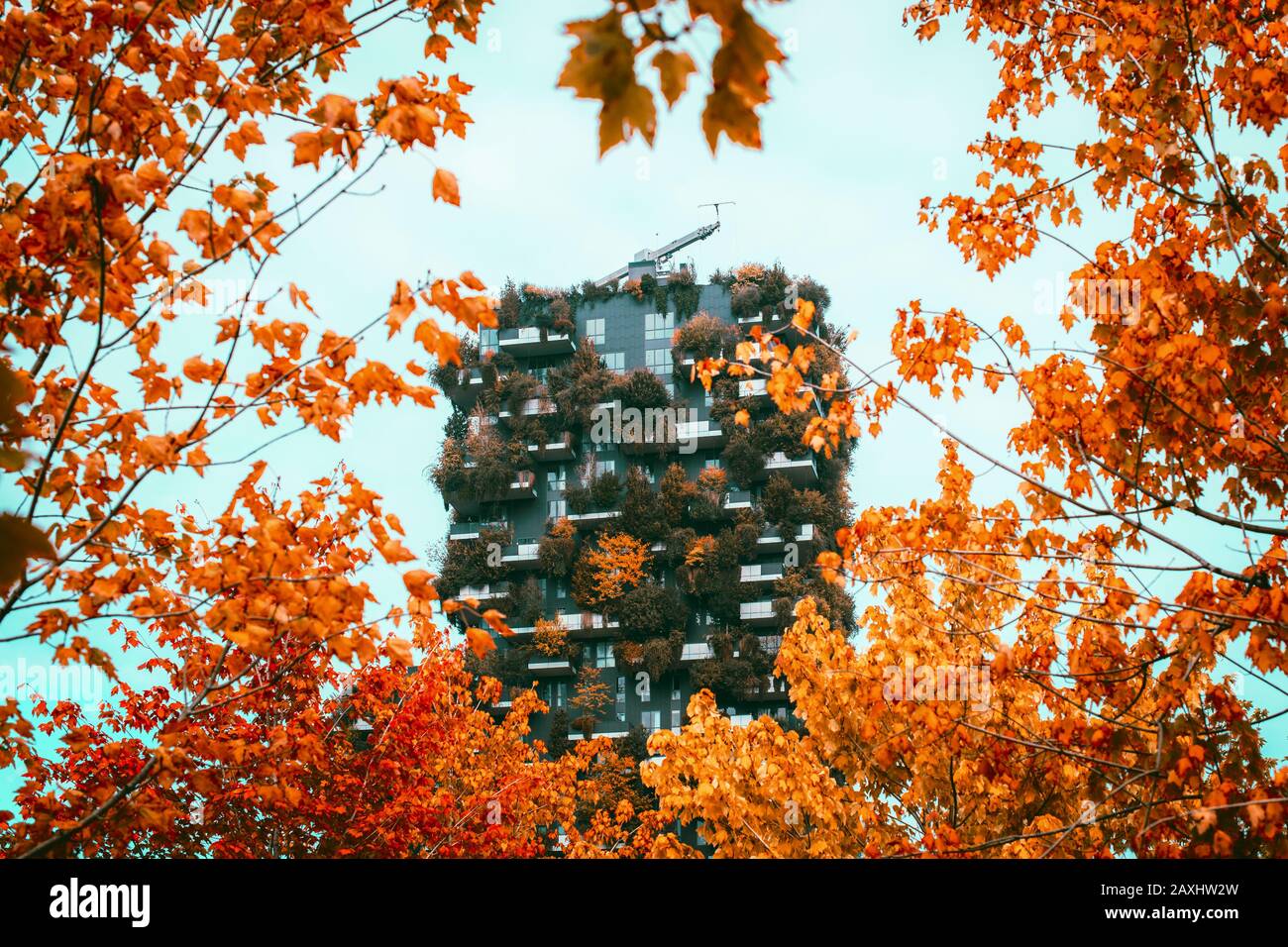 MILAN, ITALY - OCTOBER 2019: Vertical Forest ( Bosco Verticale ...