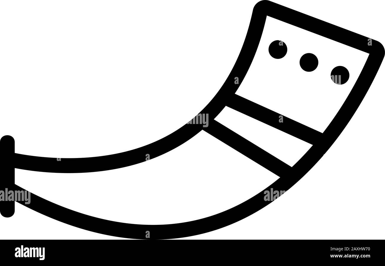 Horn Icon Vector Isolated Contour Symbol Illustration Stock Vector