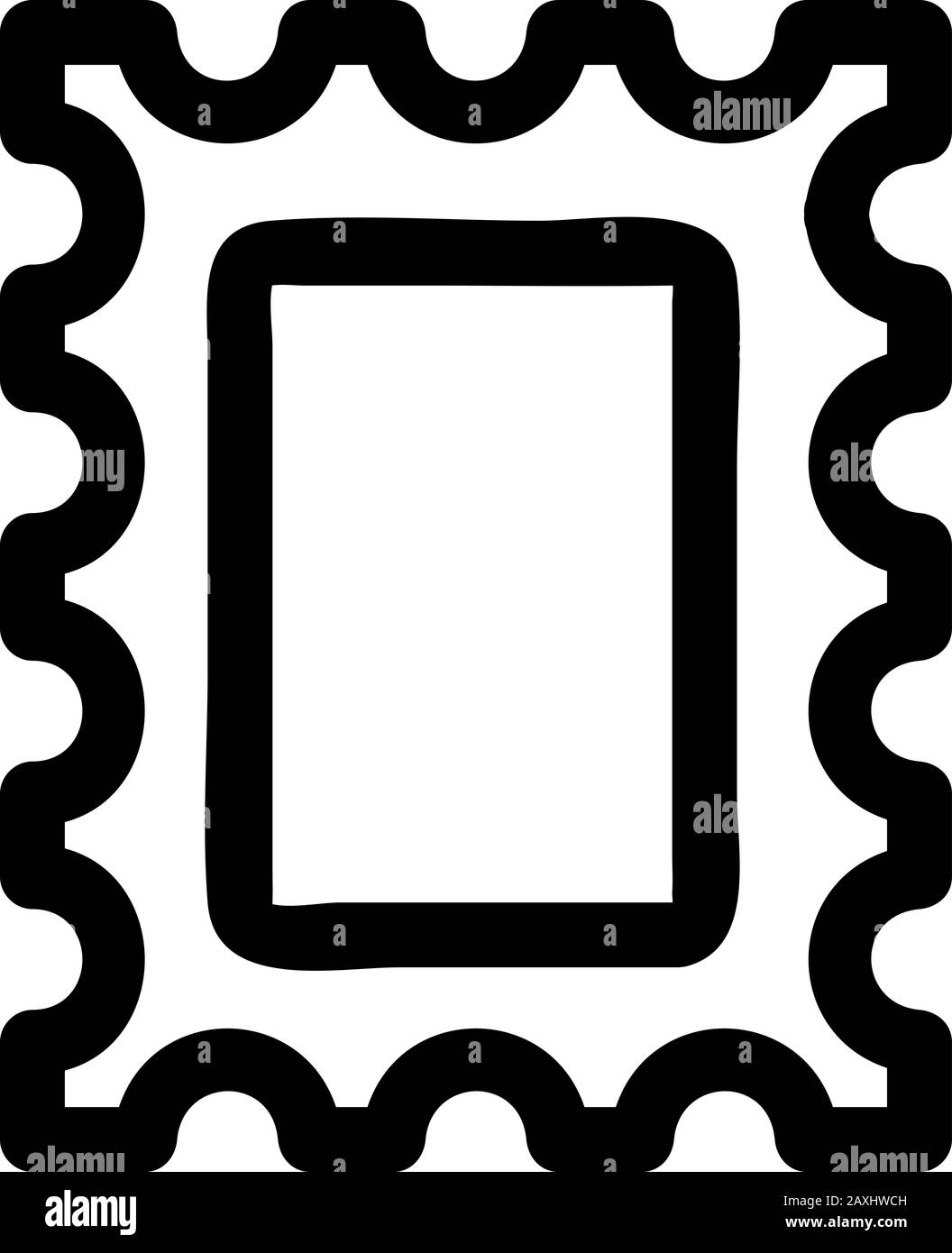 Mail brand icon vector. Isolated contour symbol illustration Stock ...