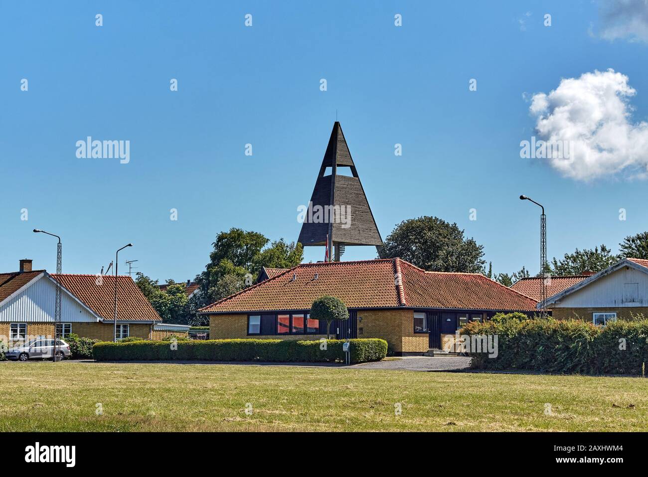 SVANEKE, DENMARK - Jun 28, 2019: Svaneke, Bornholm island, Denmark ...