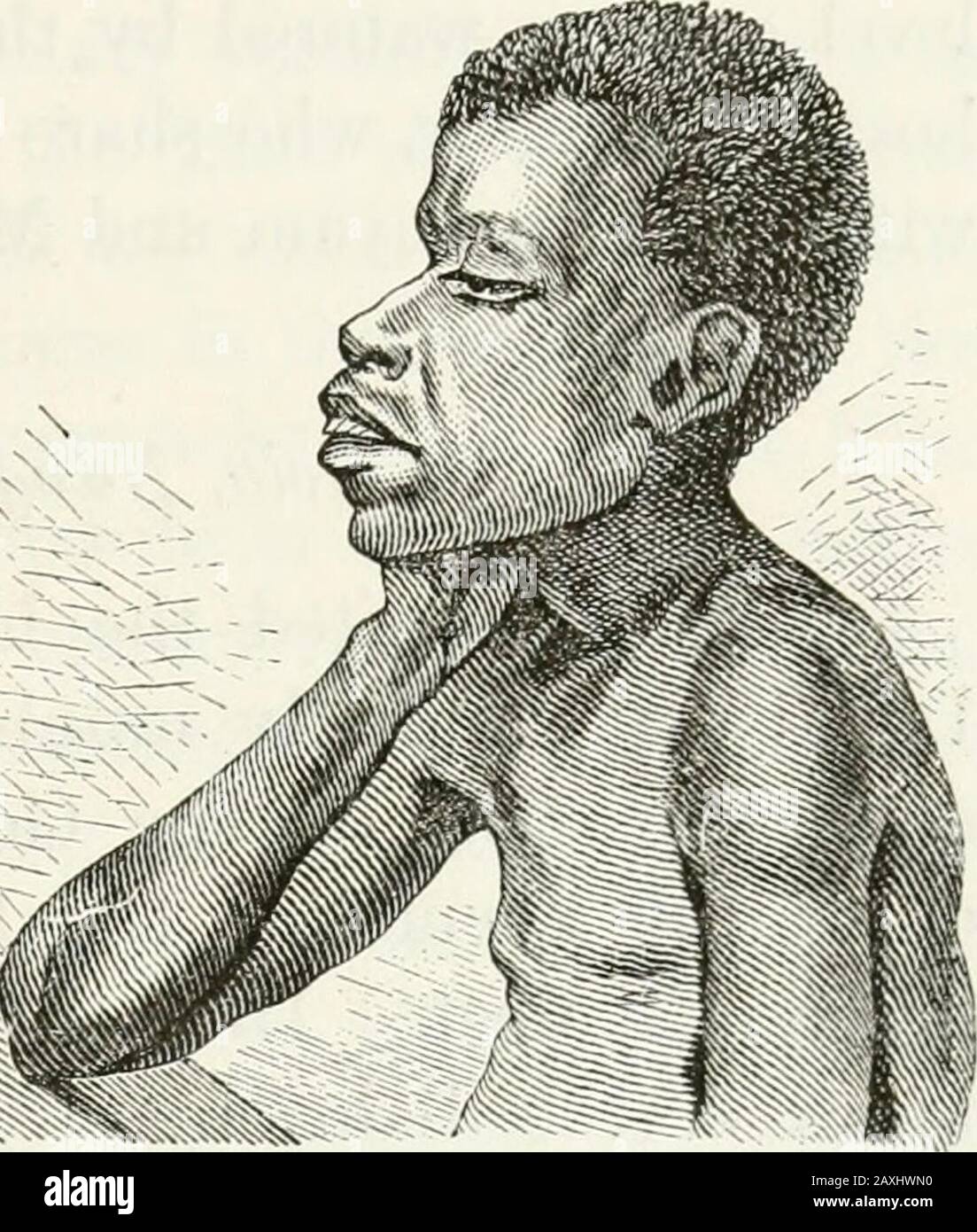 Africa . n his hand hecarried a short sickle-shaped sword of polished ...