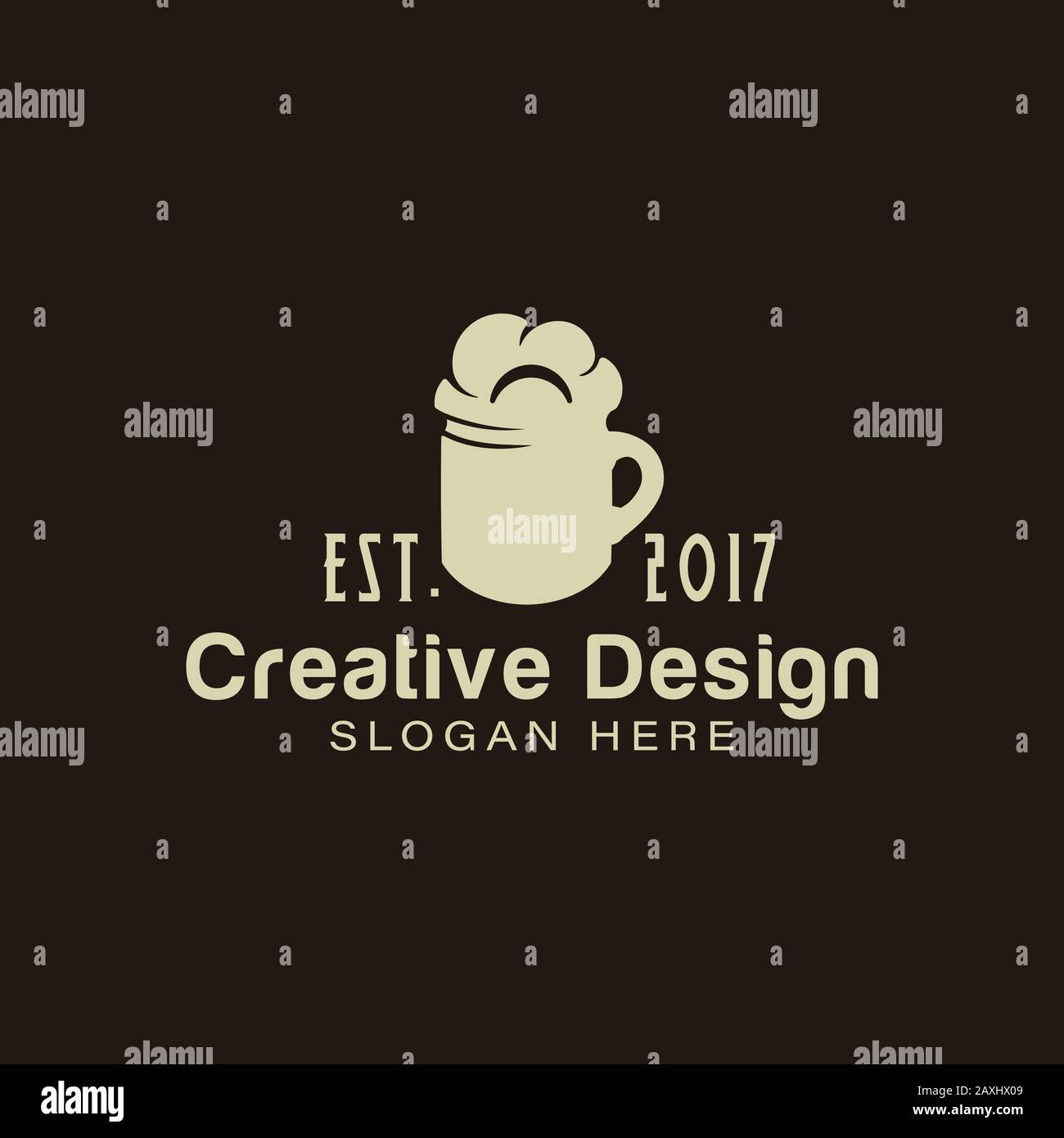 glass of beer logo Ideas. Inspiration logo design. Template Vector ...