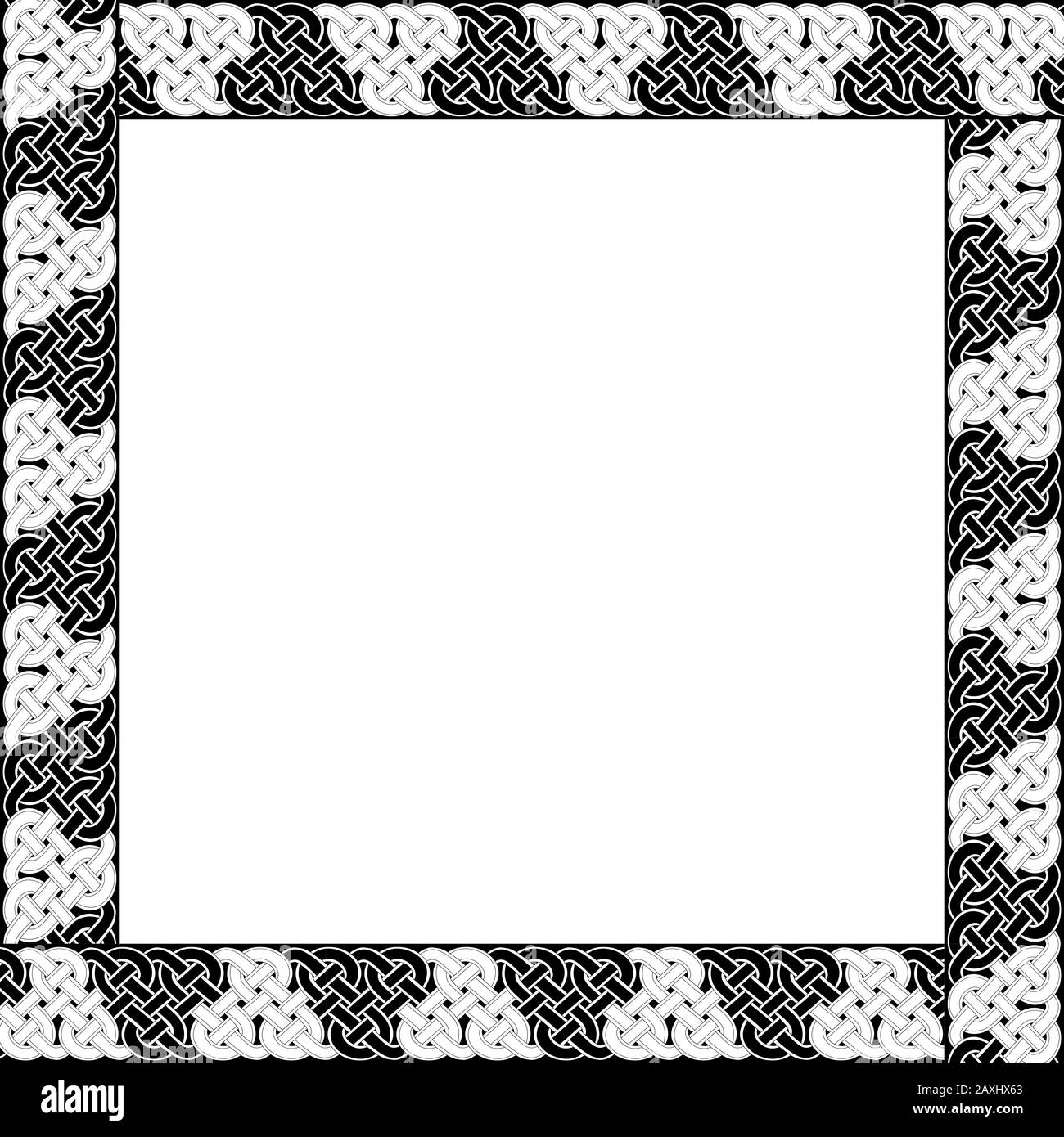 Celtic knot square frame Stock Vector Images - Alamy