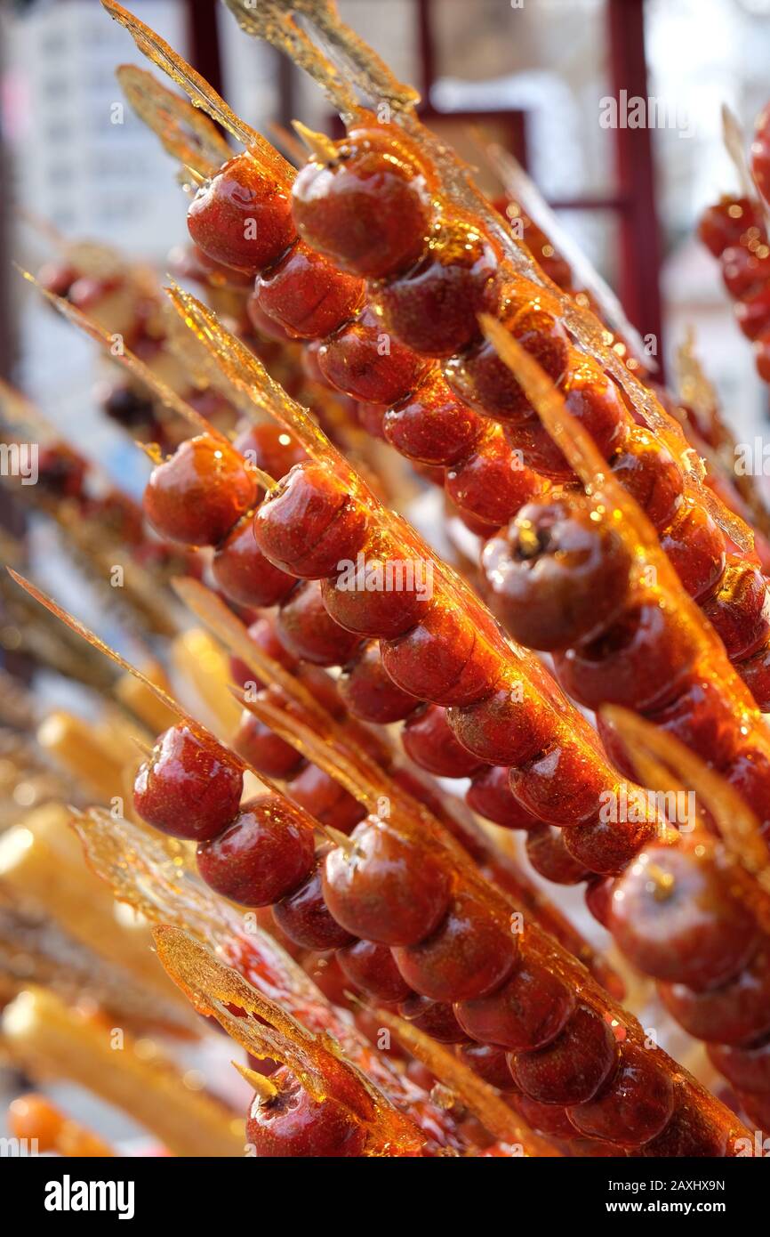 Candied chinese hawthorns hi-res stock photography and images - Alamy