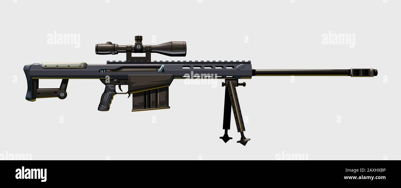 Rifle Scope Side View