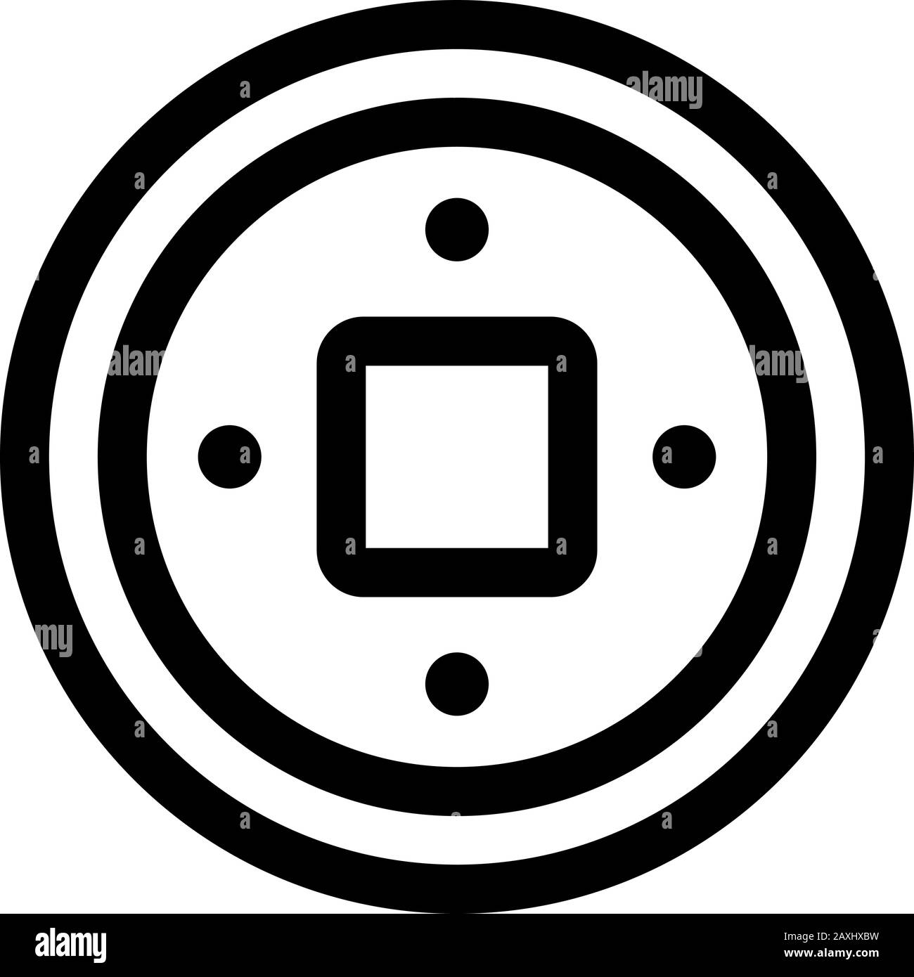 Coin building china Stock Vector Images - Alamy